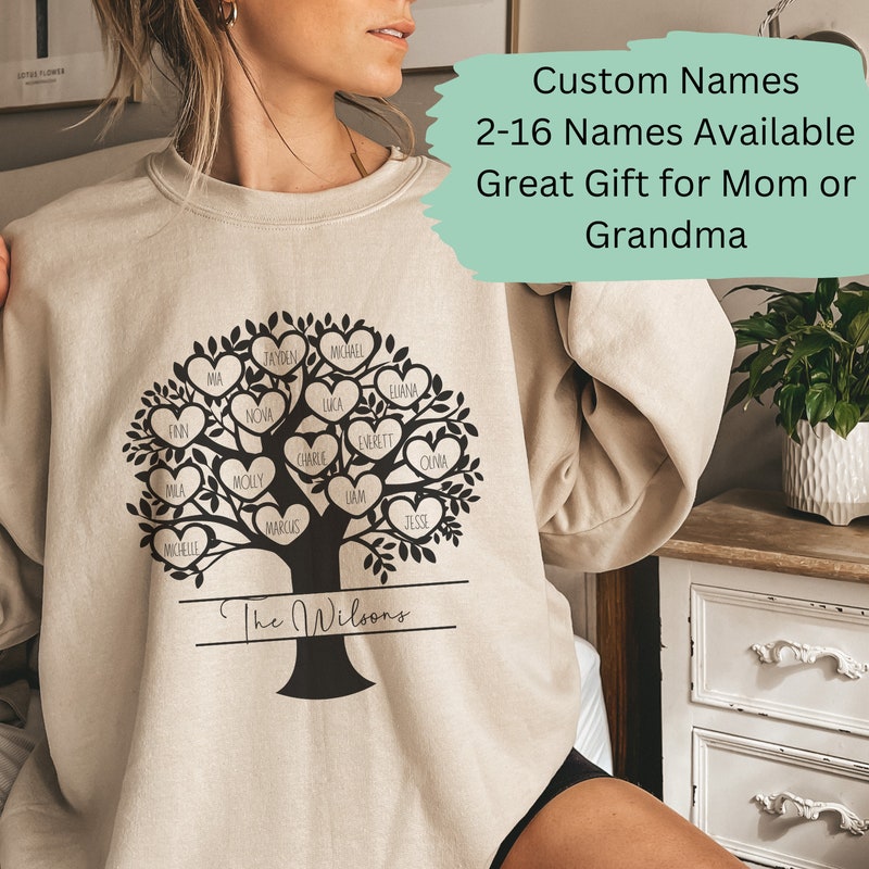 Embroidered Family Tree - Etsy