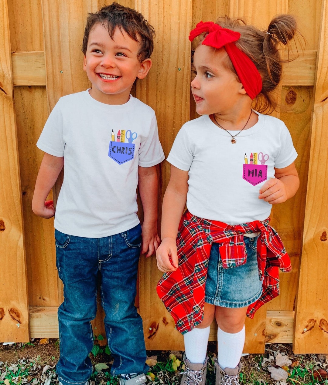 Personalized Kids Back to School Shirt First Day of School Tee With ...
