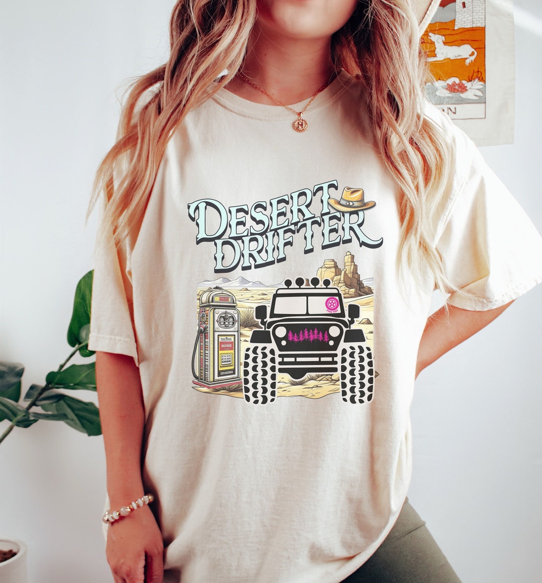Western Off-road Women Comfort Colors Oversized Shirt Offroad Desert ...