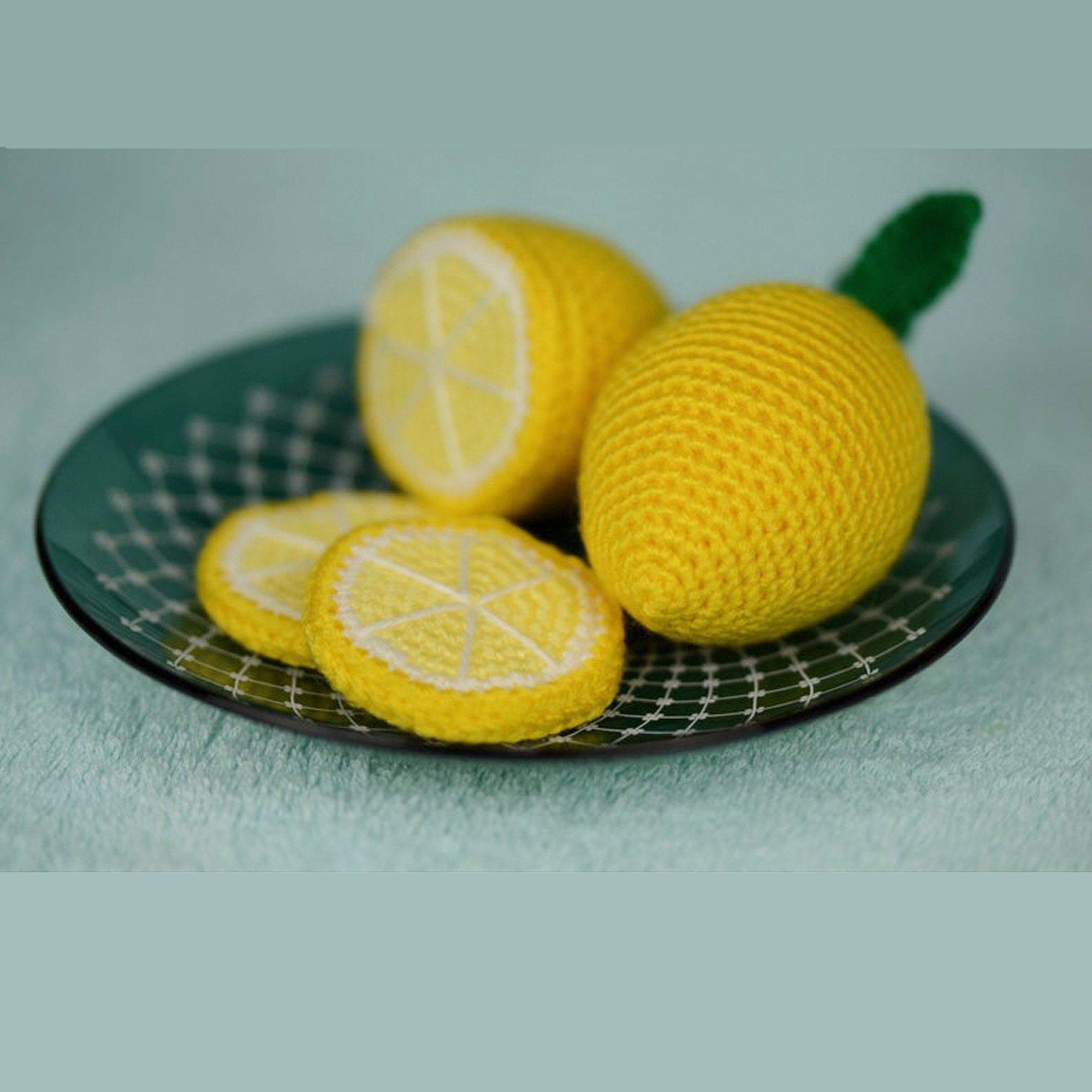 Lemon Toy Amigurumi Fruit Play Food Crochet Citrus Kitchen | Etsy