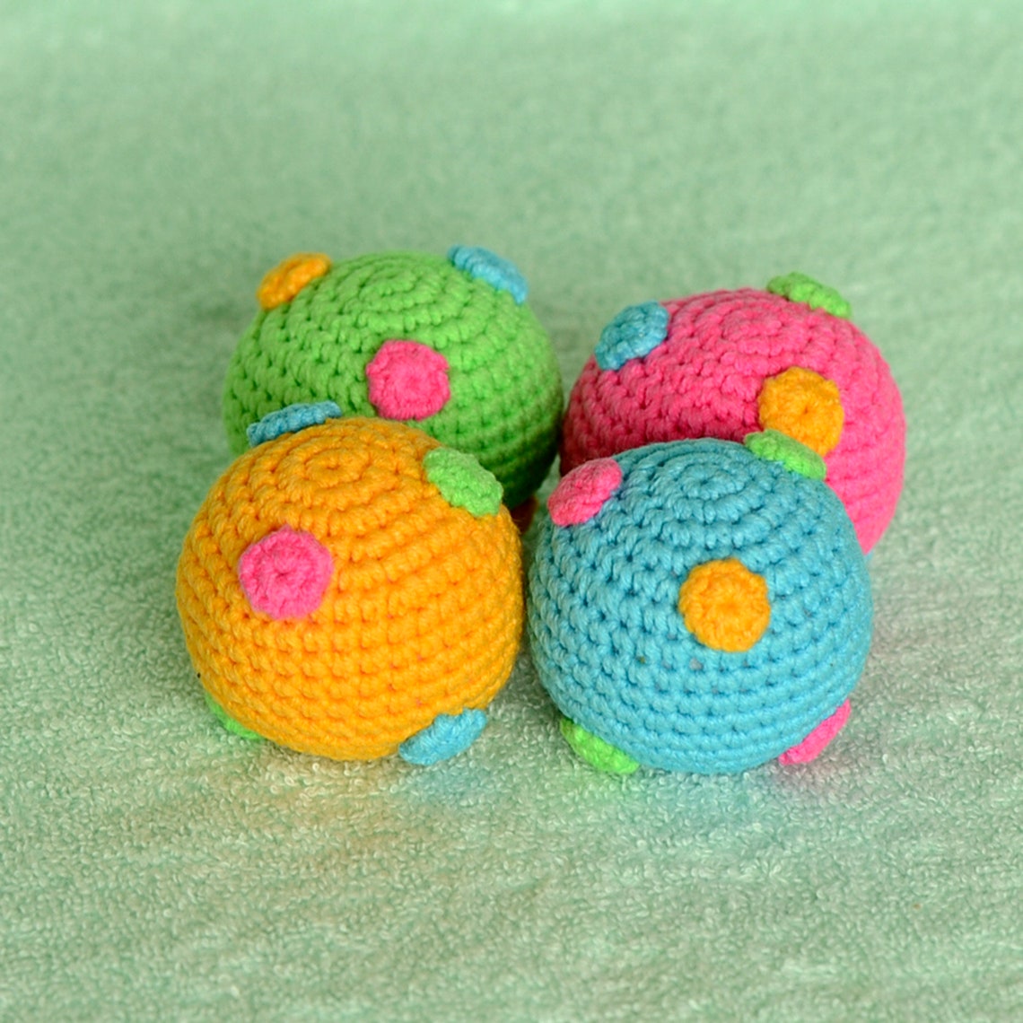 Crochet Ball Sensory Stress Toy Toddler Activities Montessori - Etsy
