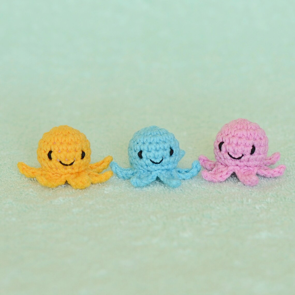 Small Octopus Mini Crochet Sea Creature Tiny Amigurumi Ocean - Etsy