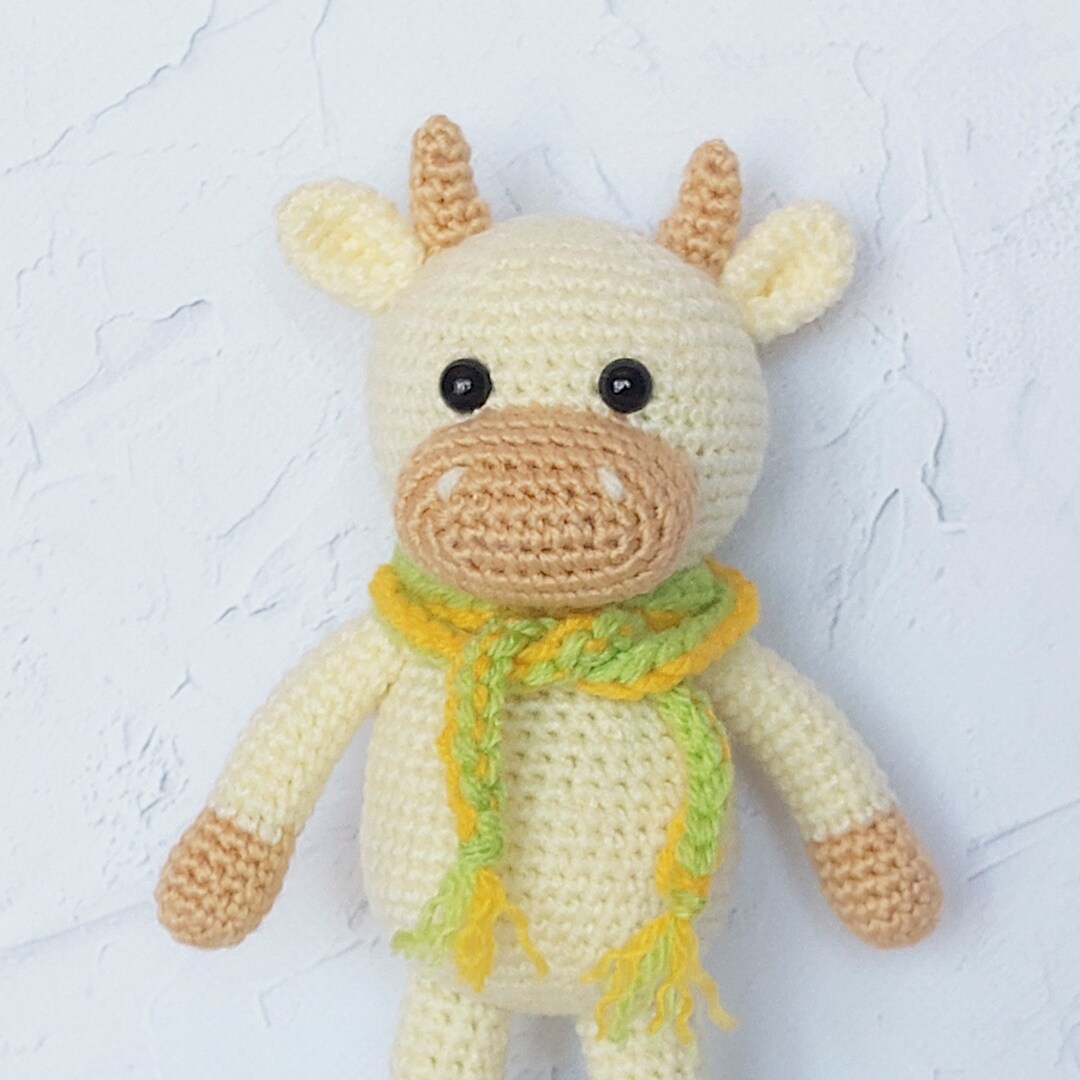 Crochet Bull Stuffed Animal, Amigurumi Plush Toy, Kids Decor - Etsy
