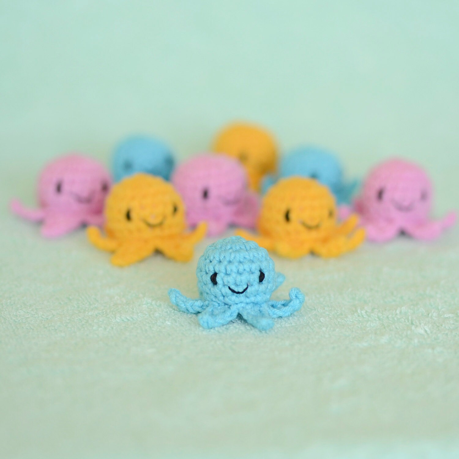 Small Octopus Mini Crochet Sea Creature Tiny Amigurumi Ocean - Etsy