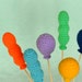 Crochet Balloon Picks: Handmade Acrylic Yarn Centerpiece - Etsy