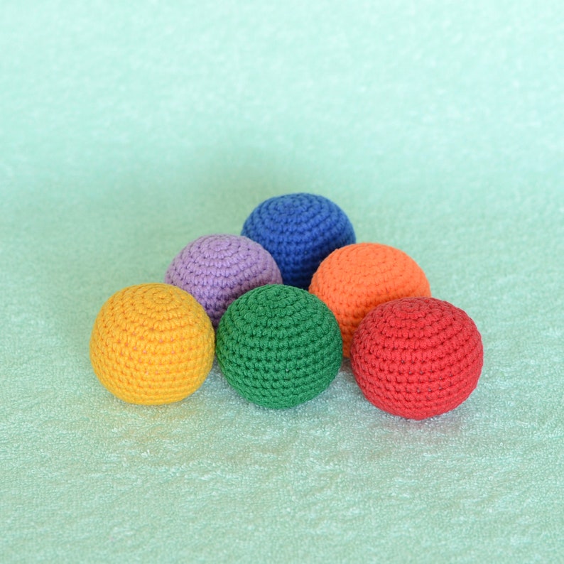 Crochet Balls Toy Toddler Activities Educational Knit Plush - Etsy