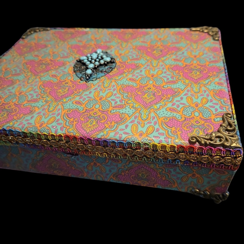 Decorated Cigar Box - Etsy