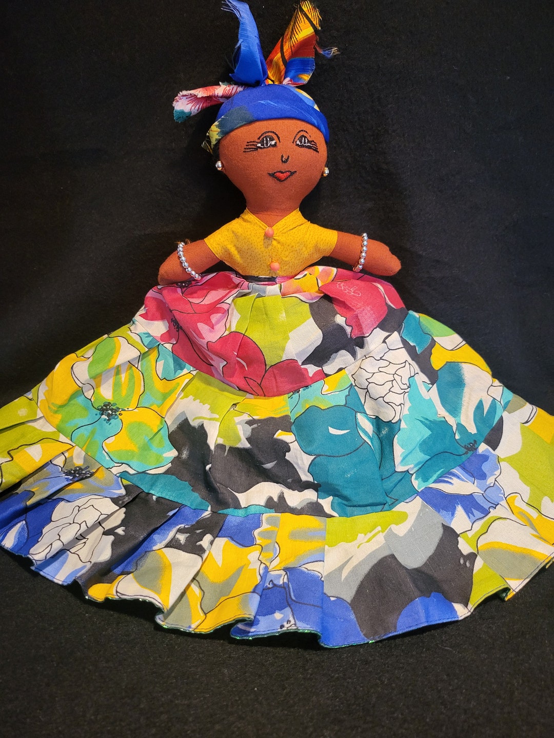 Vintage Rockin Dolls Turks & Caico Reversable Two Headed Doll 10'' Tall ...