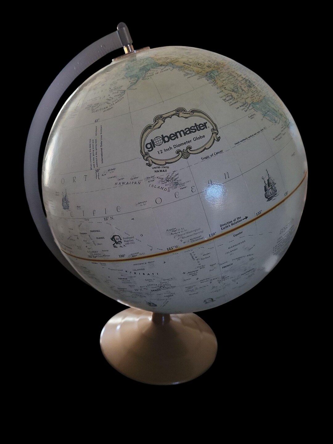 Super Cool '80's Vintage Globemaster Globe 12" Replogle Globes Tolman ...