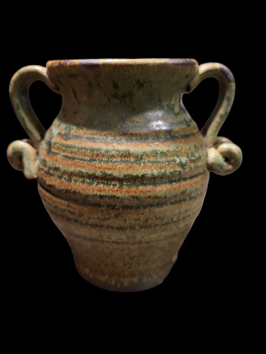 Earth-tone Stoneware Smaller Jug With Texture Over the Body and Unique ...