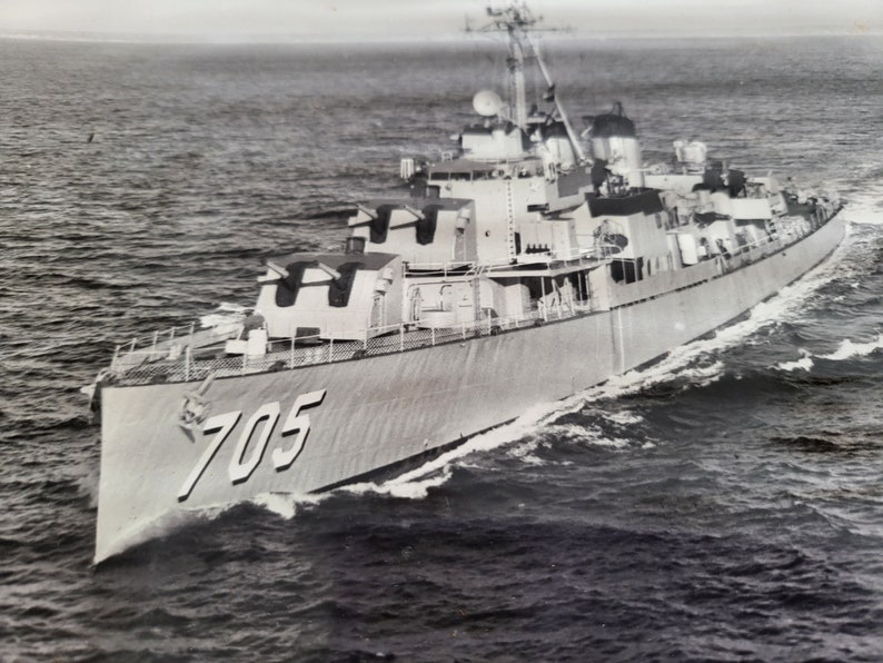 Two 8x10 Original Photographs, Navy Emporium USS COMPTON DD 705 and ...