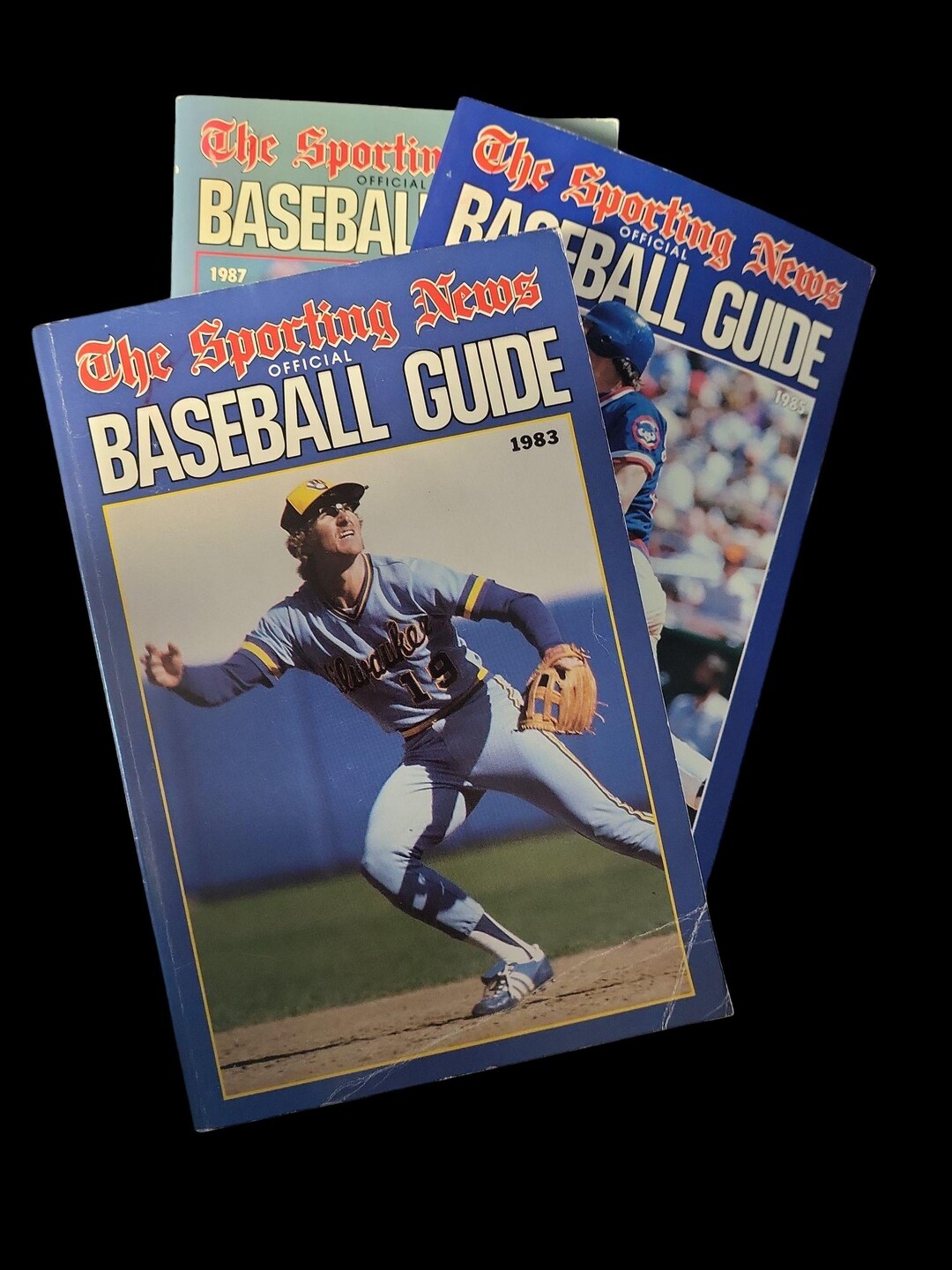 Set of 3 "the Sports News" Official Baseball Guide 1983, 1985, 1987. - Etsy