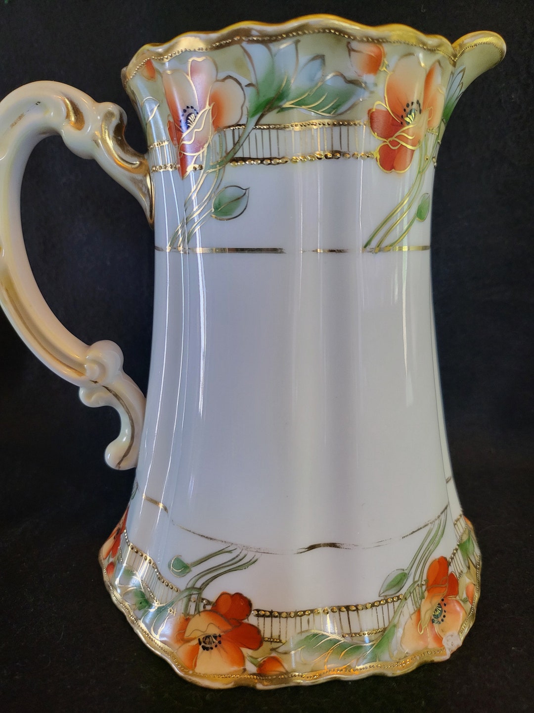 Just Gorgeous Nippon Chocolate Pot/ Pitcher, Rare Pattern 1900's. Own a ...