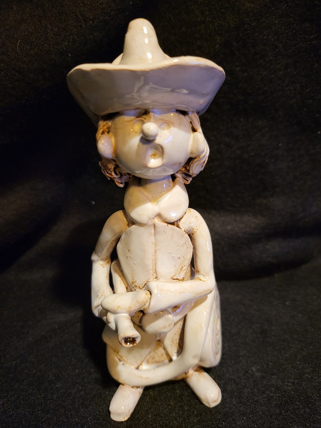 Dino Bencini Fireman Firefighter Figurine Italian Artisan Pop Art Clay ...