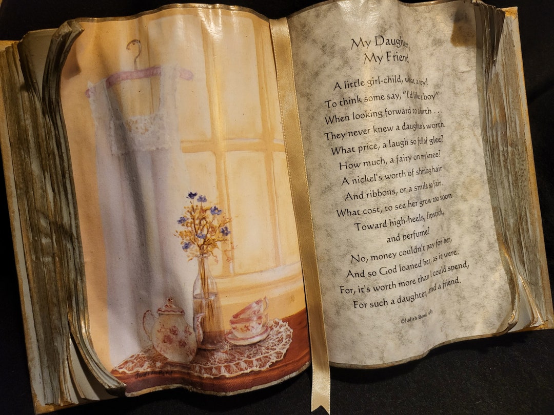 Judith Bond 1980’s Decorative Book “my Daughter My Friend” - Etsy
