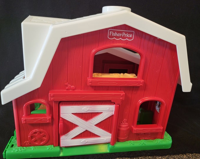 Fisher Price Little People Foldable Farm Barn- With Animal Sounds 1999 ...