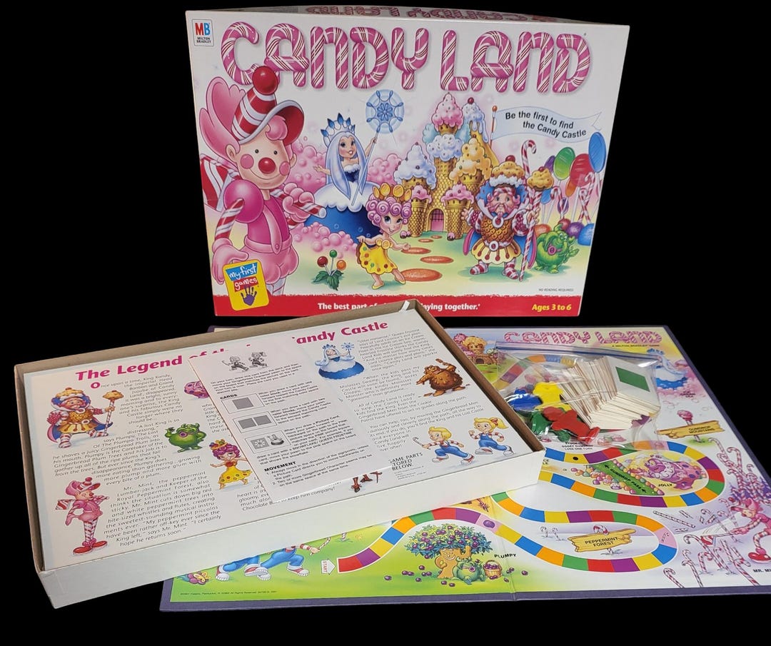 Vintage Candyland Milton Bradley Board Game 1999 Candy Land 90s Toys ...