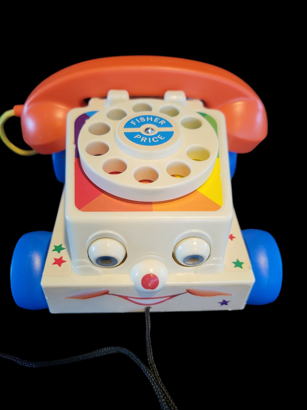 Vintage Fisher Price Toy Phone Chatter Telephone Phone Pull- Retro ...