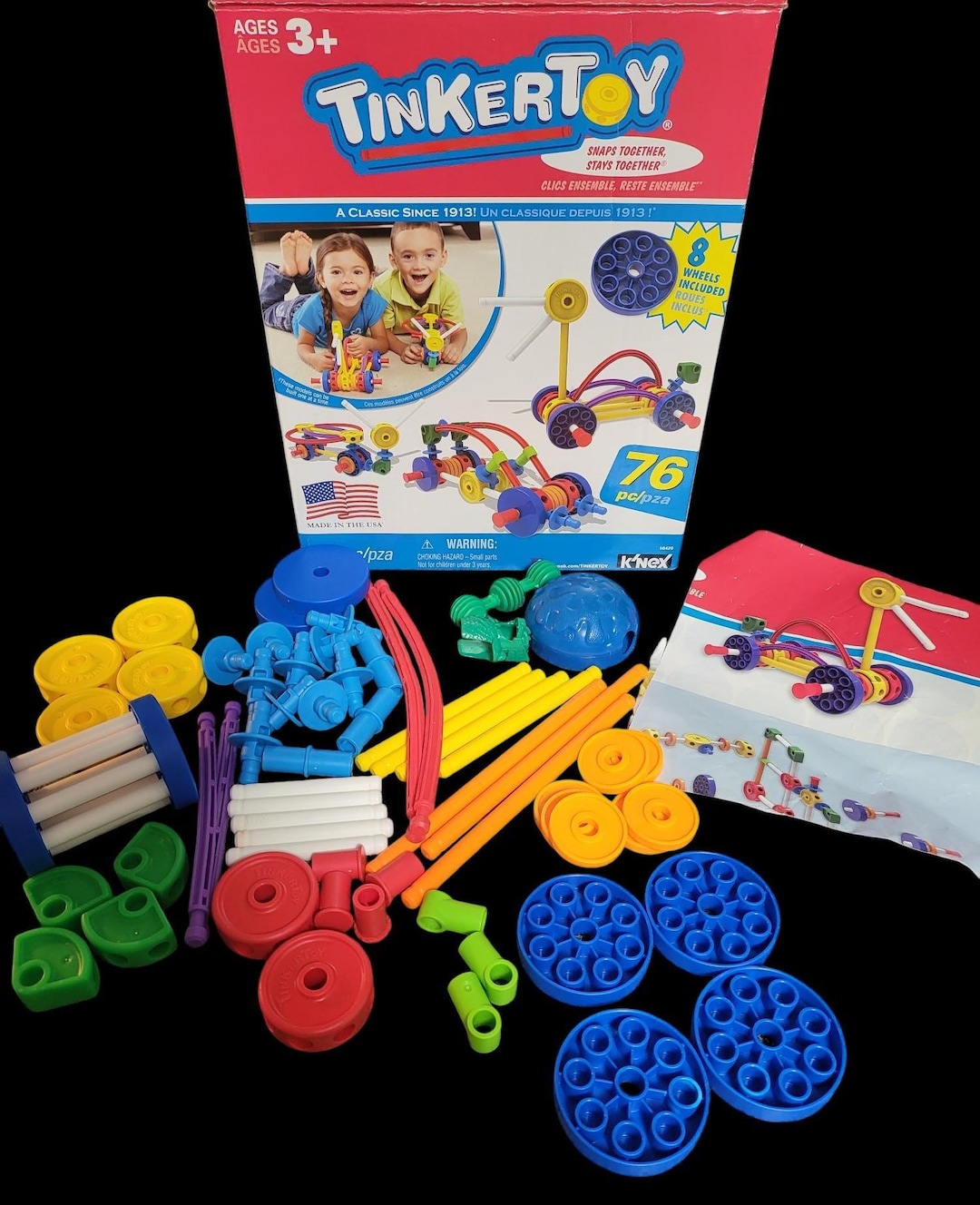 K'nex Tinkertoy Wild Wheels Building Set- Go Back in Time to Your Own ...