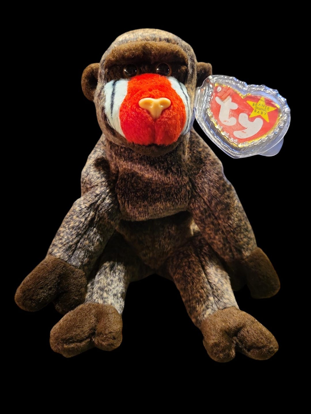 Vintage Ty Beanie Baby “cheeks” the Baboon With Different Colored Butt ...