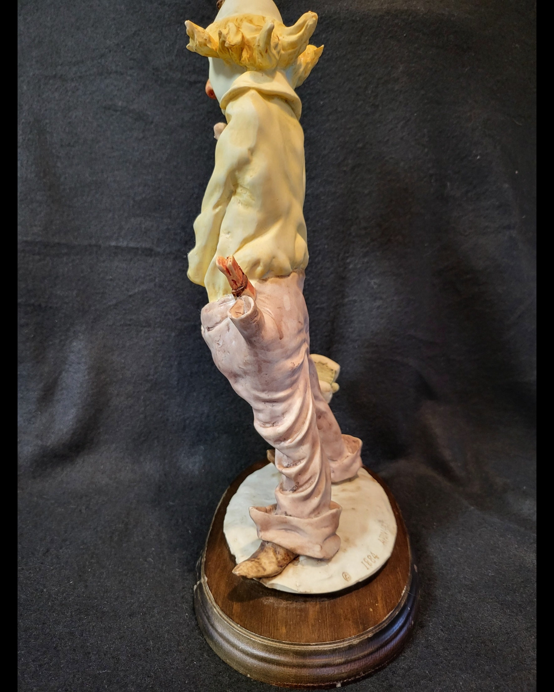 Pucci Circus Clown 13" Figurine Hand Painted Resin Arnart Dated 1984 ...