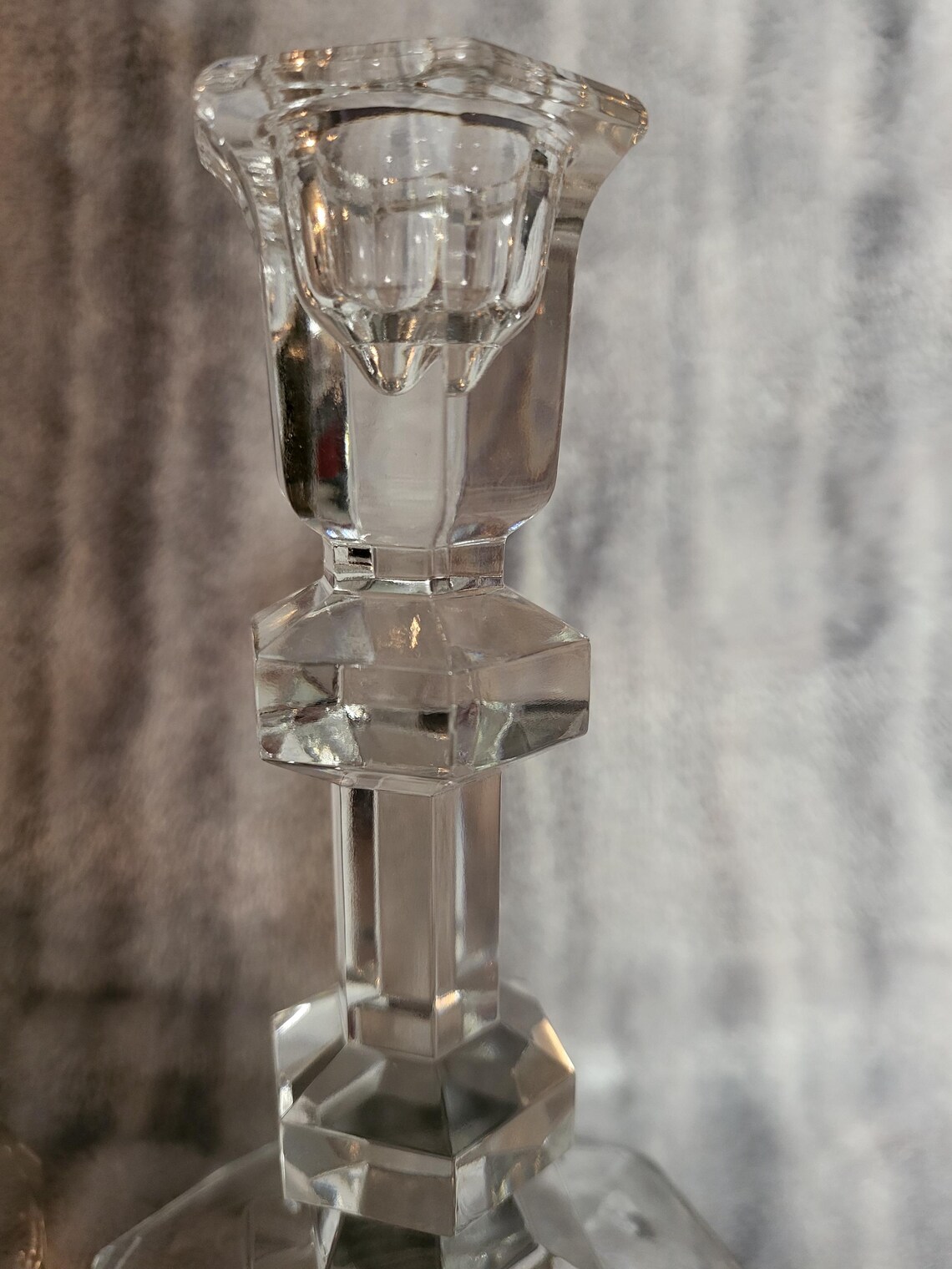 Set of 2 Austria 24% Lead Crystal Glass Candlesticks 6”- Beautiful - Etsy