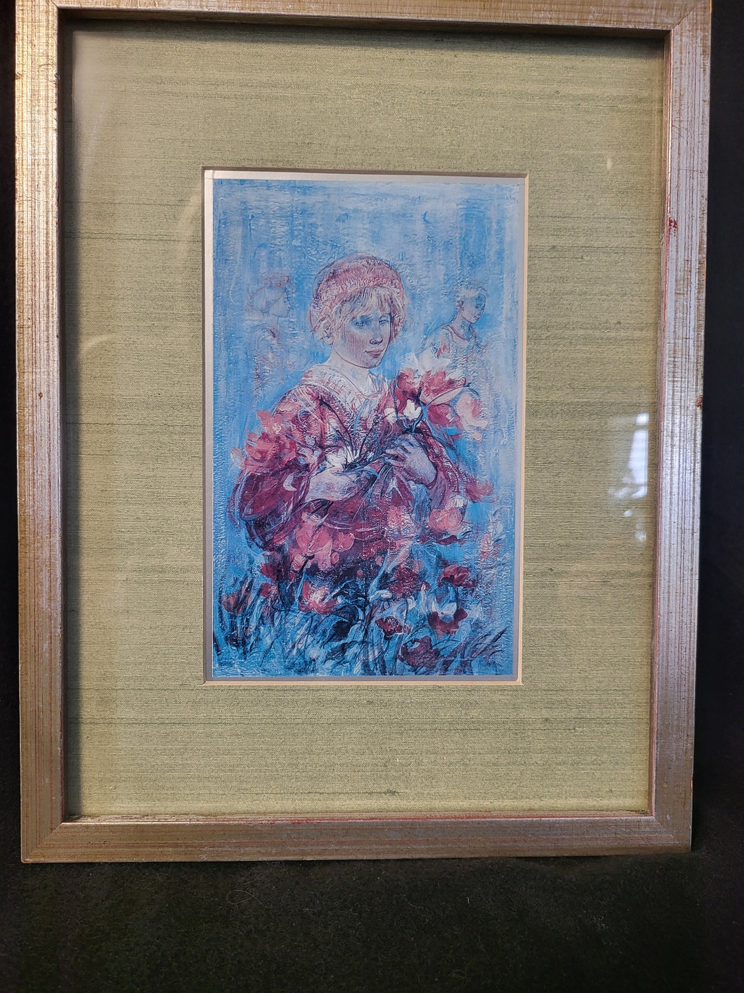 Beautiful Rare Edna Hibel Print, Framed and Ready to Add to Your Hibel ...