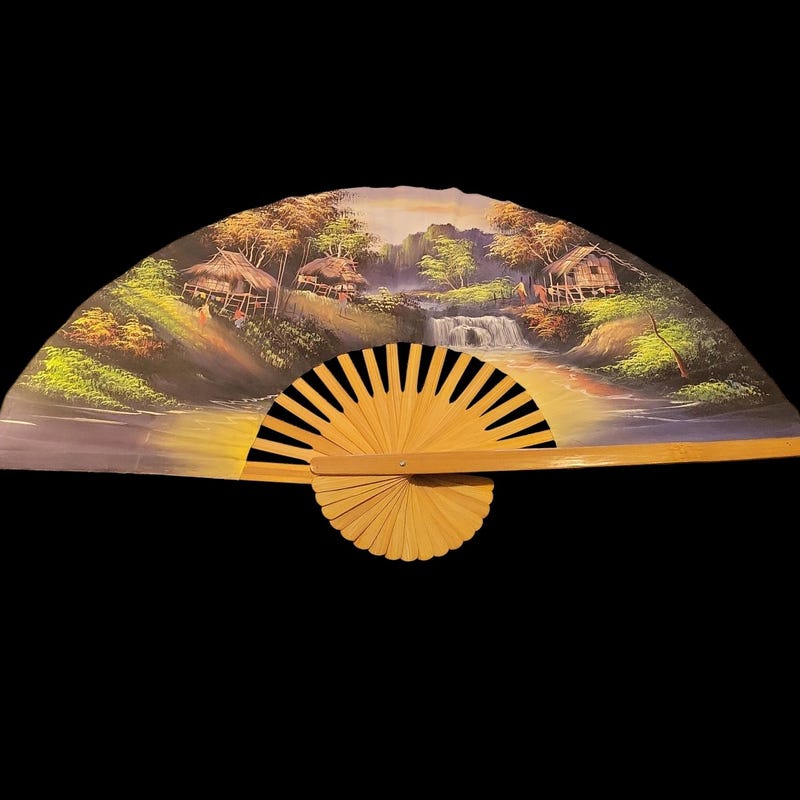Large Japanese Fan - Etsy