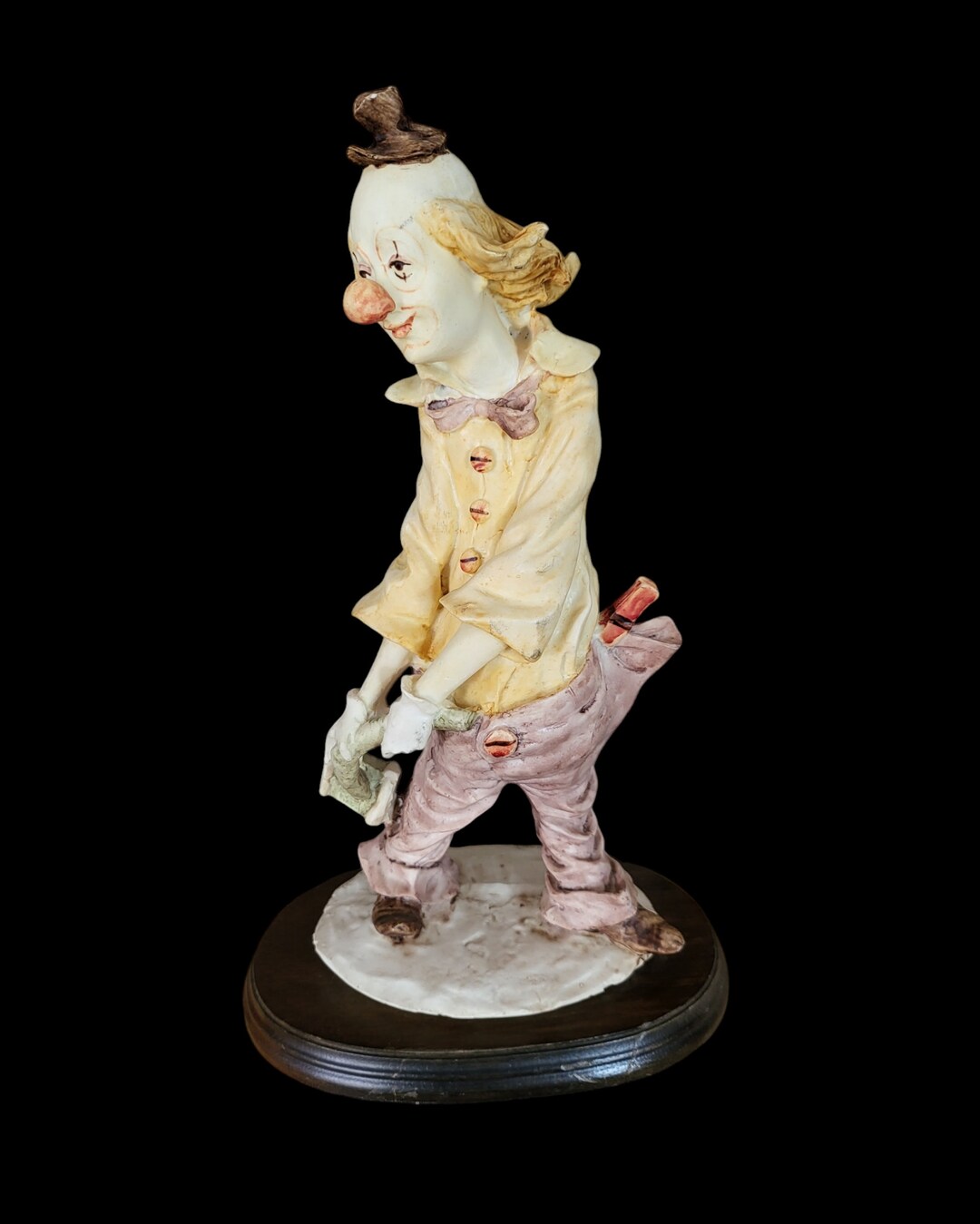 Pucci Circus Clown 13" Figurine Hand Painted Resin Arnart Dated 1984 ...