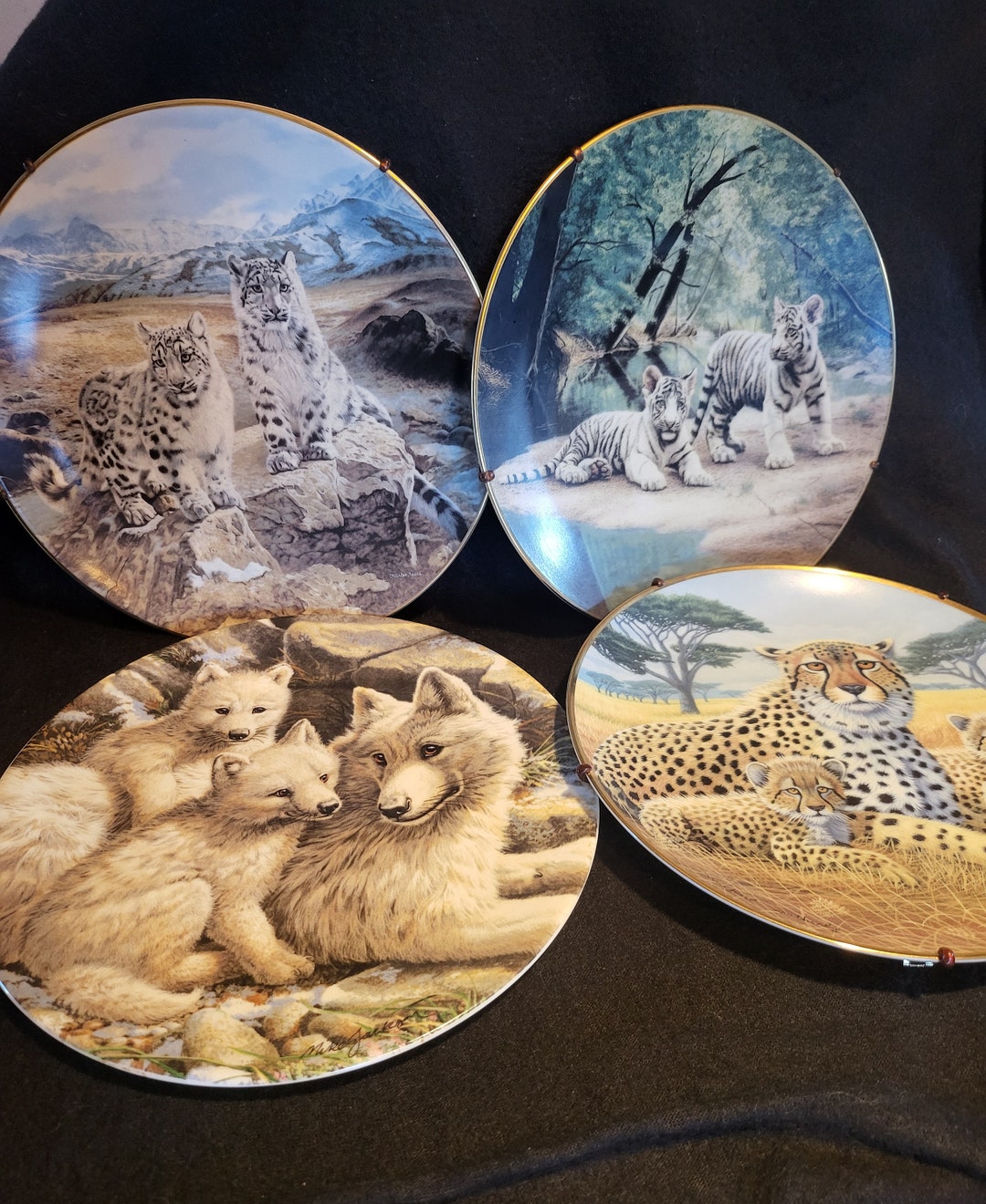 Limited Edition Collector Plates Set of 4 150 Firing Days - Etsy