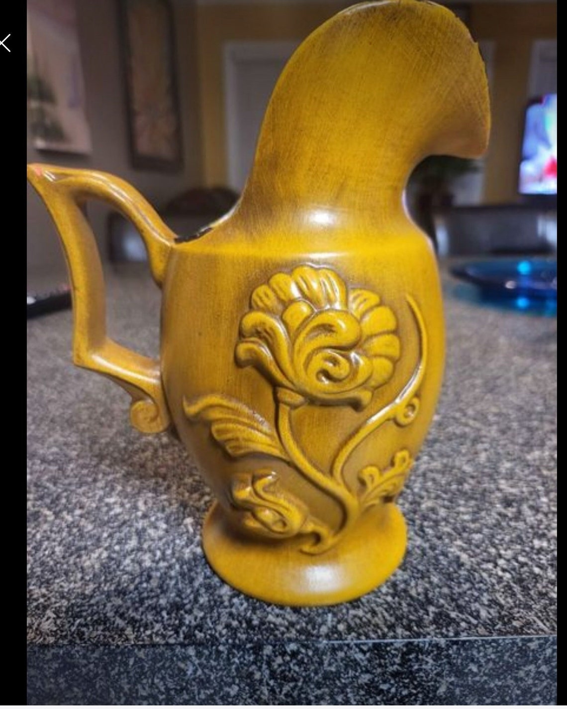 Royal Haeger Pitcher Vase, Vintage Orange 1970's Carved Vase - Etsy