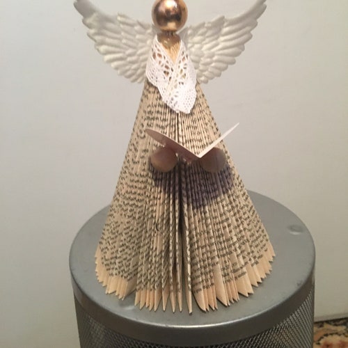 Custom Repurposed Book Angel Made From a Book Supplied by - Etsy Hong Kong