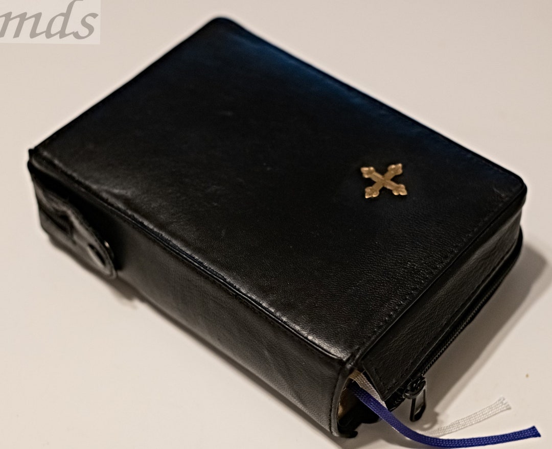 Mds Brass Cross-real Leather Missal /breviary Cover Mds9777b - Etsy