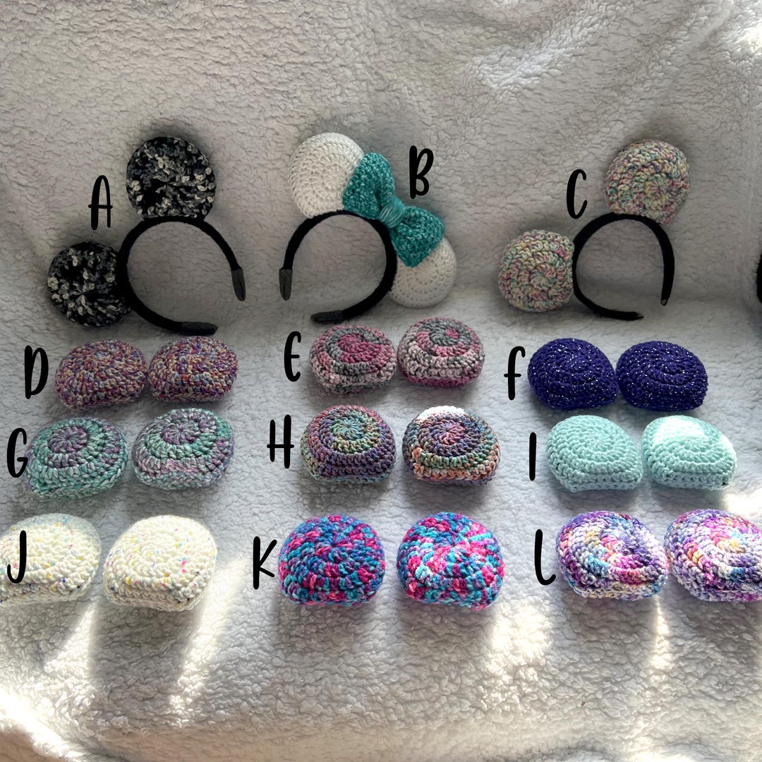 Handmade Crochet Mickey Mouse Ear Headbands – Customize Your Magical ...