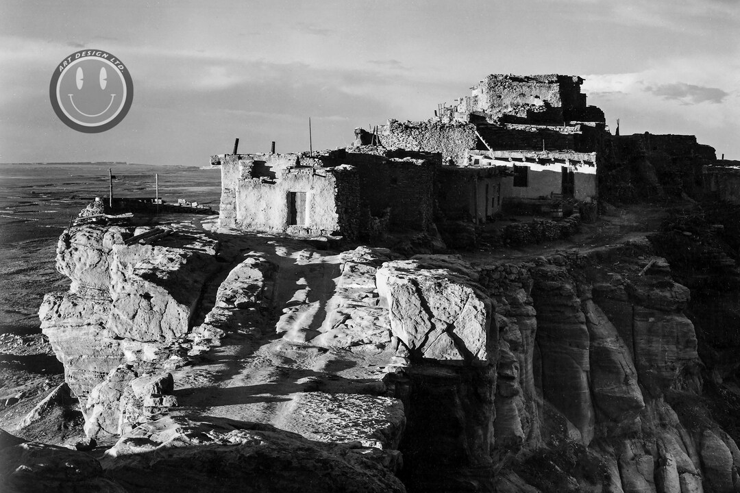 Walpi, Arizona, Photography by Ansel Adams, Vintage Color Photo Print ...