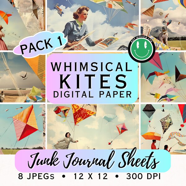 Whimsical Digital Paper - Etsy