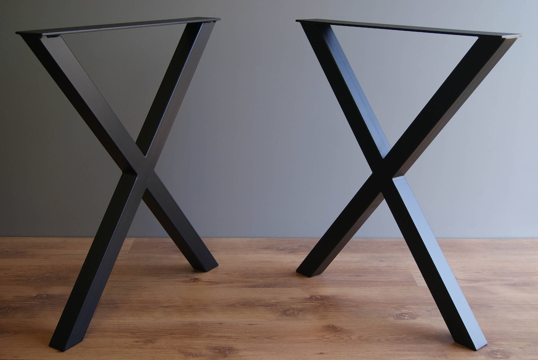 X Table Legs (set of 2) - Desk Base - DIY Metal Desk Base - Pieds De ...