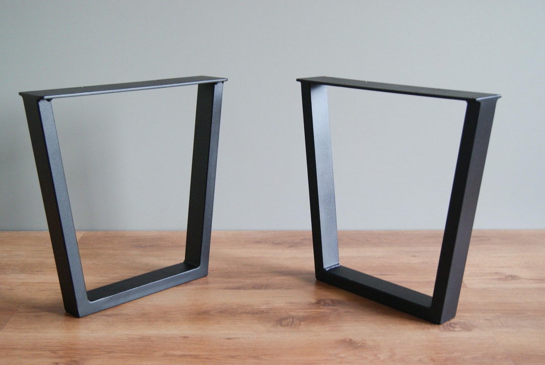 Trapezoid Steel Bench Legs, Coffee Table Legs, Bench Base, Coffee Table ...