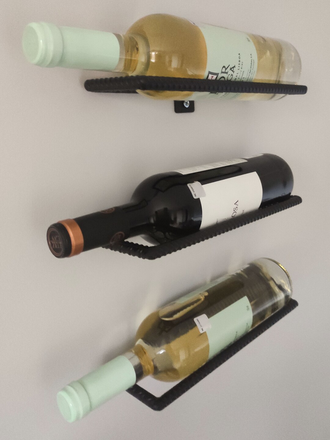 Rebar Wine Bottle Holder (3 Pieces) - Wall Mounted - High Quality Wine ...