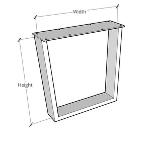 Bench Legs (set of 2) - Coffee Table Legs - Pieds De Table - Tischbeine ...