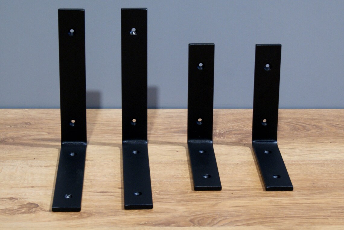 Steel Flat Bar Shelf Brackets price per Piece | Etsy