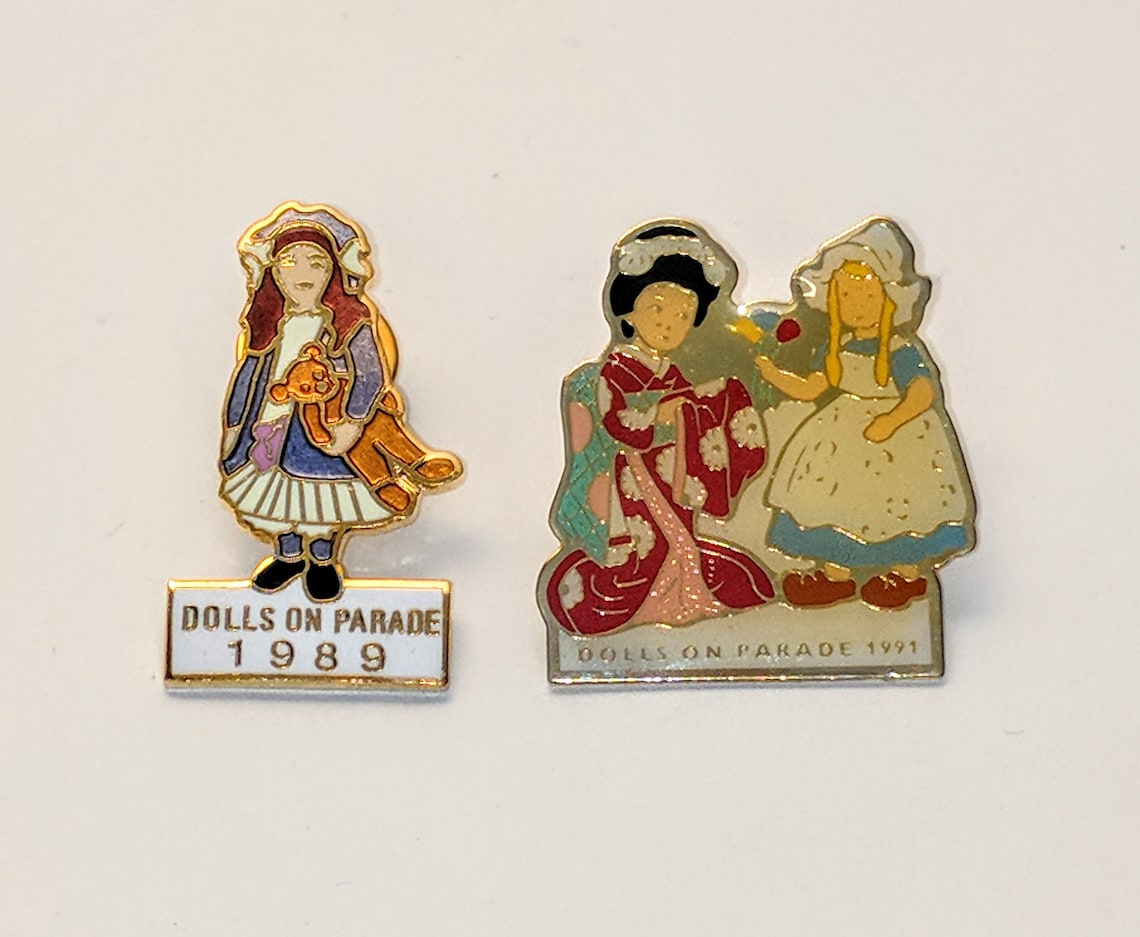 Vintage Doll Lapel Pins dolls on Parade Pin Set - Etsy