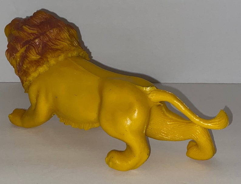 Vintage Plastic Lion Toy With Blue Eyes 7 - Etsy