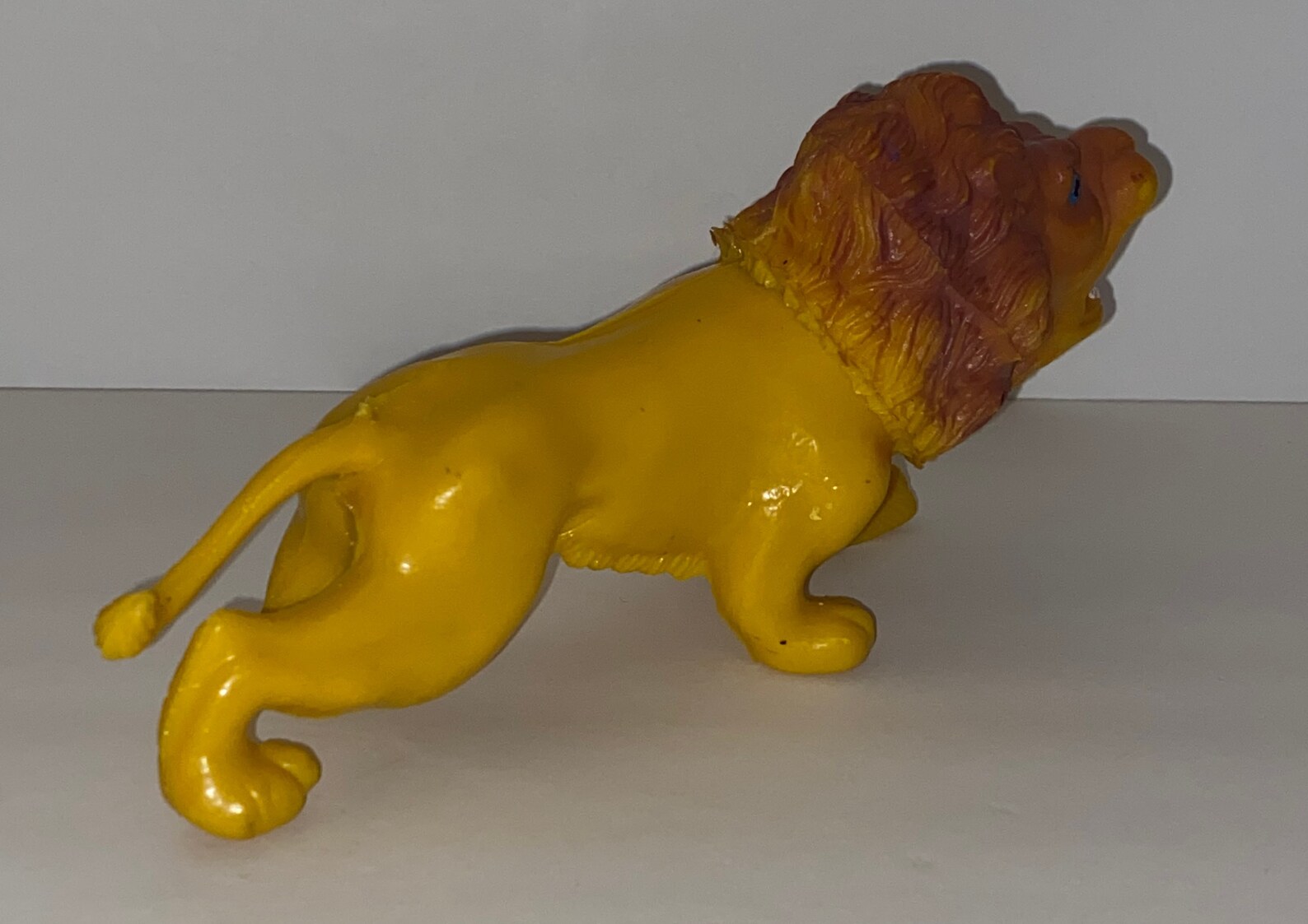 Vintage Plastic Lion Toy With Blue Eyes 7 - Etsy
