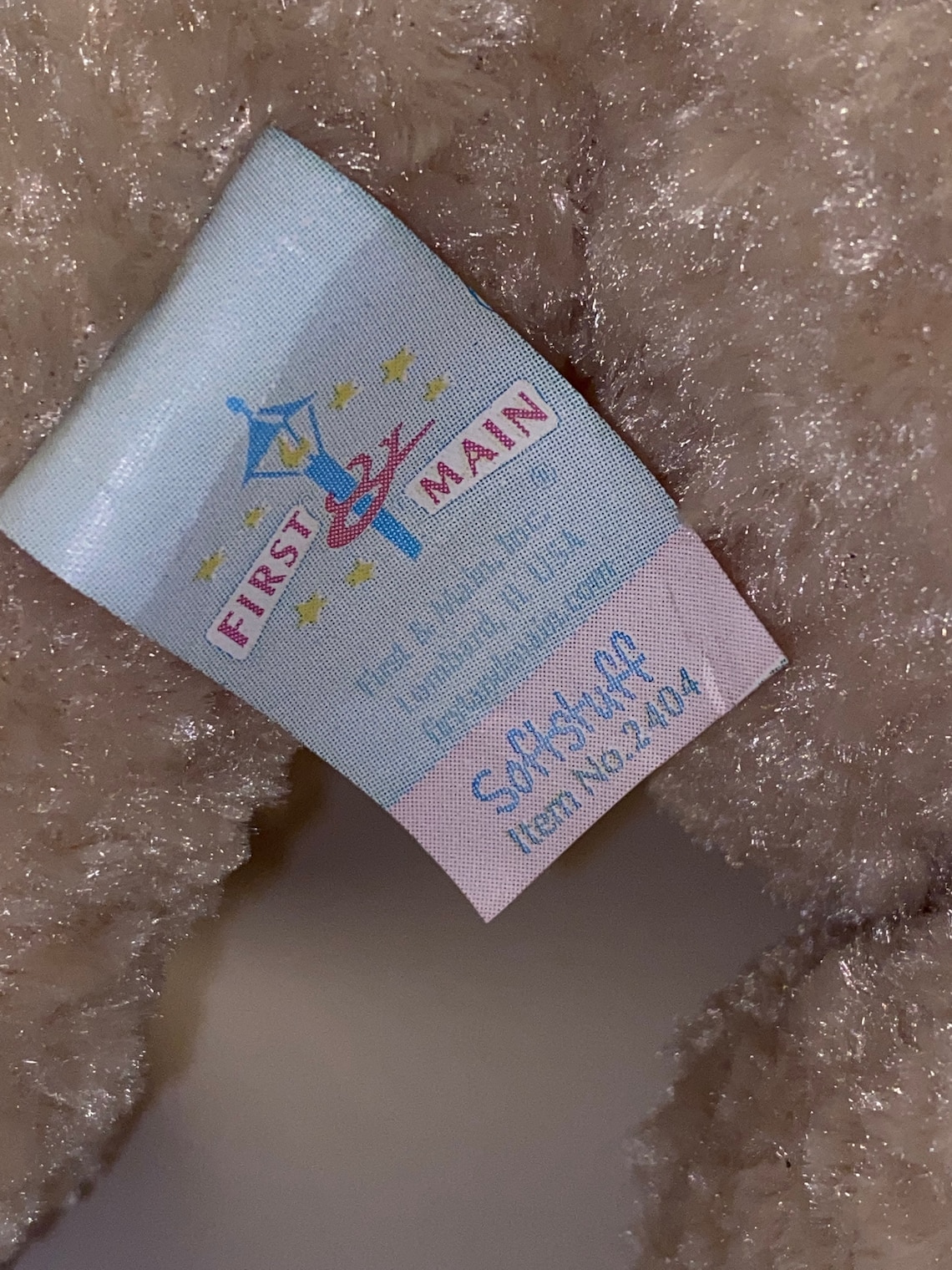 Vintage First & Main Soft Stuff Bear Plush - Etsy