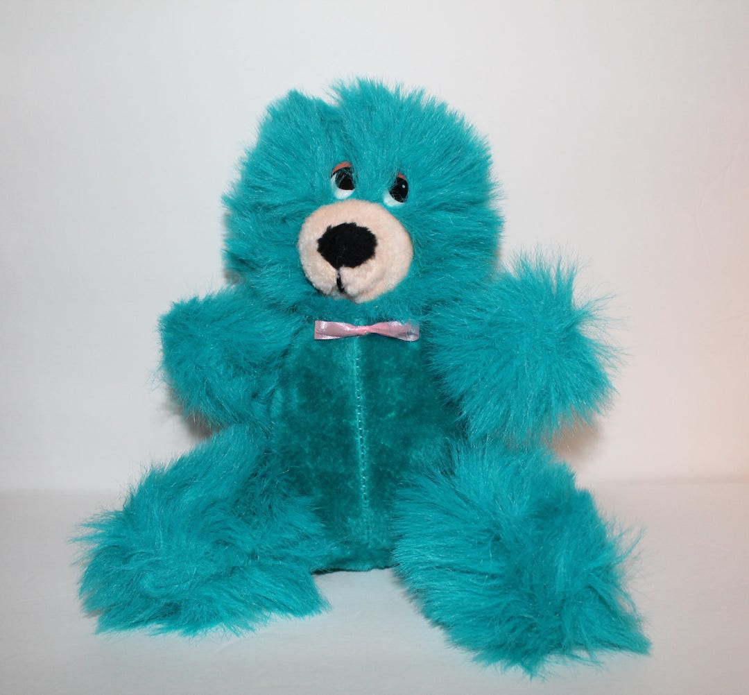 Vintage Blue Teddy Bear Plush by Liberty Toy Co. Inc. - Etsy