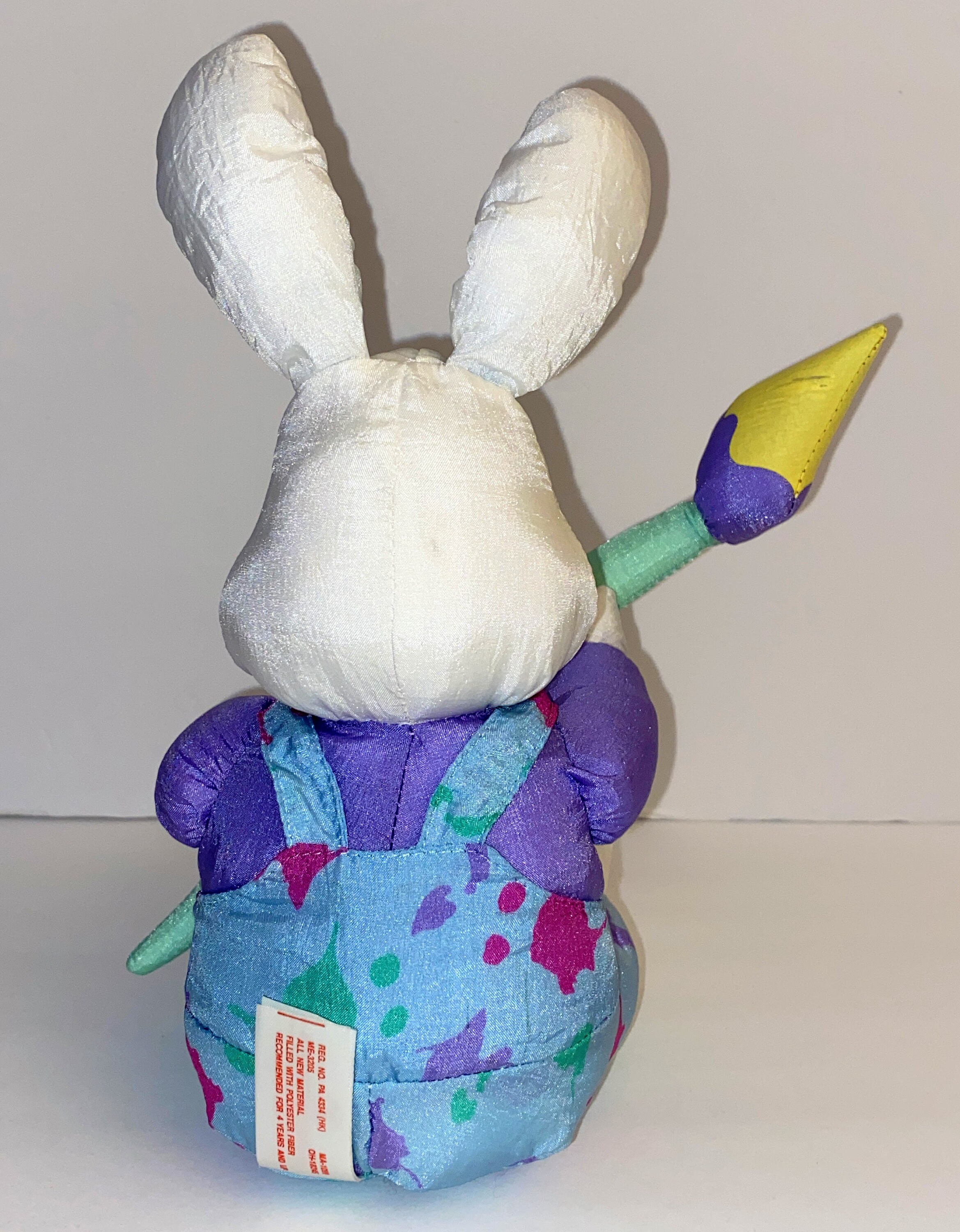 Vintage Trendmasters Spatter Bunny Rabbit Nylon Plush White - Etsy