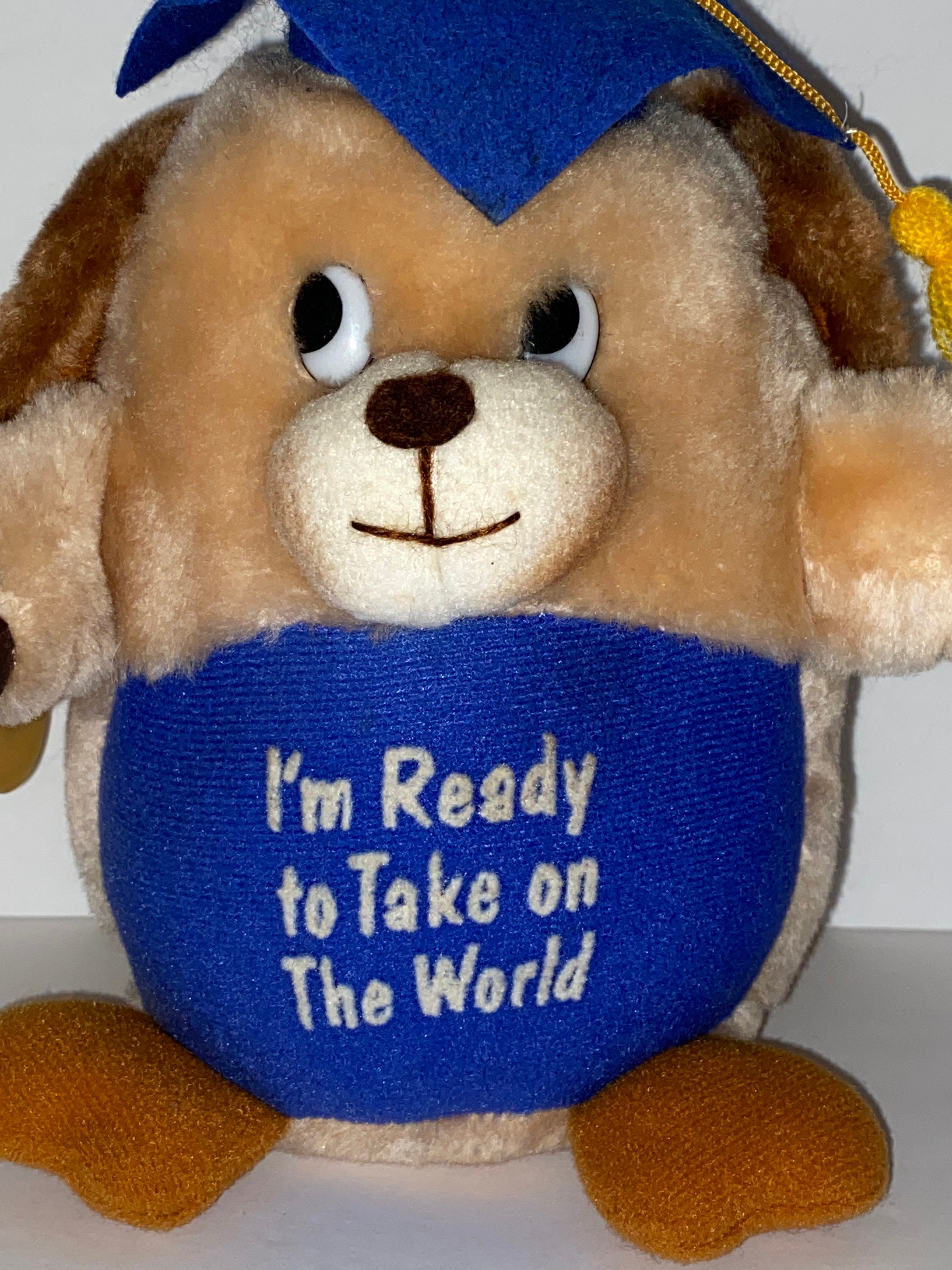 Vintage Russ Berrie Graduation Dog Plush 7 - Etsy