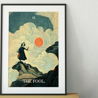 The Fool - Tarot Card Print - the Fool Card Poster Unique Colors, No ...