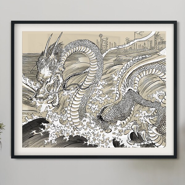 Dragon Print - Etsy